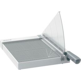 Hebelschneider Leitz Precision Home A4, bis A4, bis 8 Blatt, Papierklemme, Ableselineal, Klingenschutz, Edelstahl und Kunststoff