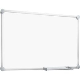 Whiteboard 2000 Maulpro, wei&szlig; kunststoffbeschichtet, Rahmen alusilber, 600 x 450 mm
