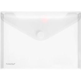 Foldersys Dokumententasche, DIN A5 quer, Klettverschluss, PP, farblos