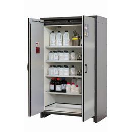 Sicherheitsschrank Typ 30 ASECOS Q-CLASSIC-30, Fl&uuml;gelt&uuml;ren, Front ASECOS Silber, B 1164 x T 620 x H 1947 mm