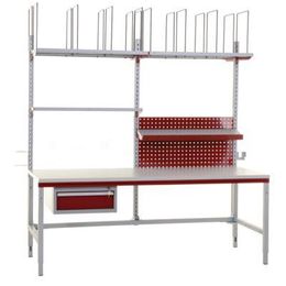 Rocholz Komplettpacktisch Komfort System Flex, 2000 mm, umfangreiches Zubeh&ouml;r