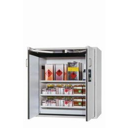 Sicherheitsschrank Typ 90 ASECOS S-CLASSIC-90, Fl&uuml;gelt&uuml;ren, Front Lichtgrau, B 1196 x T 616 x H 1298 mm