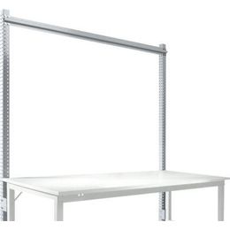 Manuflex Aufbauportal, Grundtisch STANDARD Arbeitstisch-/Werkbanksystem UNIVERSAL/PROFI, 1750 mm, alusilber