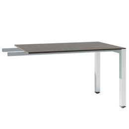 Ansatztisch SOLUS PLAY, Rechteck, B 1200 x T 800 x H 720 - 820 mm, Mooreiche