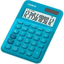 Casio Tischrechner MS-20UC, 12-stelliges LC-Display, Solar-/Batteriebetrieb, t&uuml;rkis