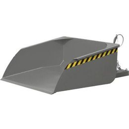 Bauer Staplerschaufel BSI 75, Seilzug-Entriegelung, L 1810 &times; B 1330 &times; H 710 mm, 0,75 m&sup3;, bis 1000 kg, Stahl lackiert, mausgrau