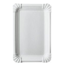 Pappteller Papstar Pure, Einweg, eckig, 130 x 200 mm, lebensmittelecht, FSC&reg;-zertifiziert & kompostierbar, wei&szlig;, 4 x 250 St&uuml;ck