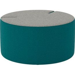 Nowy Styl NowyStyl Sitzpouf Tri.Ply M, modular, Blazer-Stoff, &oslash; 85 cm, grau/petrol