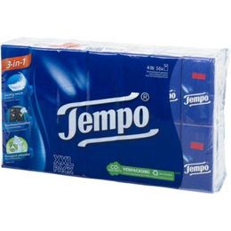 Tempo Taschent&uuml;cher 3 in 1, samtig weich, 1 Packung &agrave; 56 x 10 T&uuml;cher
