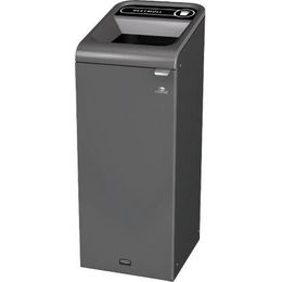 Recyclingstation Rubbermaid Configure, f&uuml;r Restm&uuml;ll, 57 l, Magnetverbindung, B 495 x T 367 x H 975 mm, schwarz