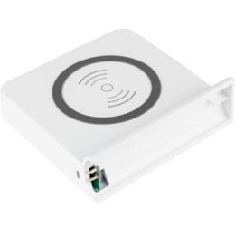 Wireless Charger Good Connections, Qi-f&auml;hig, Leistung 15 W, f&uuml;r USB-Desktop-Schnellladestation mit 110 W, Anschluss an linker Seite, wei&szlig;