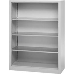Sch&auml;fer Shop Sch&auml;fer Shop Select Regalschrank MS, 4 OH, B 1200 x T 400 x H 1584 mm, Stahlblech, Wei&szlig;aluminium
