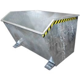 Bauer Kippbeh&auml;lter GU-E 2000, mit Siebblech & Ablasshahn, &ouml;l-/wasserdicht, staplertauglich, B 1680 x T 1640 x H 1090 mm, feuerverzinkt