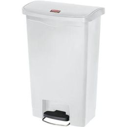 Rubbermaid Tretabfalleimer Slim Jim&reg;, Kunststoff, Fassungsverm&ouml;gen 50 Liter, wei&szlig;