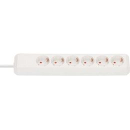 Fa.Brennenstuhl Brennenstuhl Eco-Line Steckdosenleiste 6-fach, 45&deg;-Anordnung, 1,5 m Kabel, erh&ouml;hter Ber&uuml;hrungsschutz, L 360 x B 80 x T 65 mm, wei&szlig;