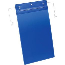 Durable Dokumententaschen mit Drahtb&uuml;gel, B 210 x H 297 mm (DIN A4), 50 St&uuml;ck, blau