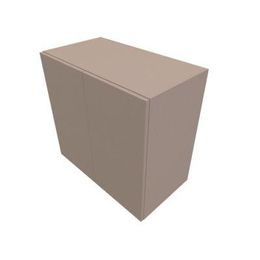 Fl&uuml;gelt&uuml;renschrank SOLUS PLAY, 2 Ordnerh&ouml;hen, grifflos, B 800 x T 440 x H 748 mm, Stone grey