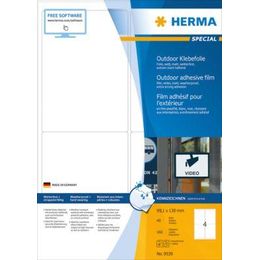Herma wetterfeste Etiketten Nr. 9539, aus Polyesterfolie, 160 Etiketten, 40 Bogen