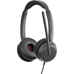 Headset EPOS IMPACT 860, binaural, kabelgebunden, USB-C auf USB-A, UC-optimiert, 3 Mikrofone, Transporttasche, schwarz