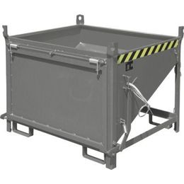 Bauer Silobeh&auml;lter SGK 50, Zugseil-Entleerung, L 1000 x B 1200 x H 935 mm, 0,5 m&sup3;, bis 750 kg, Stahlblech, Mausgrau