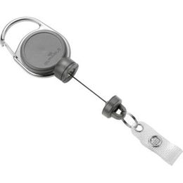 Durable Jojo Extra Strong, f&uuml;r schwere Kartenhalter o. Schl&uuml;ssel, mit Clip, L 600 mm, grau