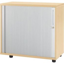 Sch&auml;fer Shop Sch&auml;fer Shop Select Anstellquerrollladenschrank, aus Holz, 1 Fachboden, B 800 mm x T 421 x H 750 mm, Ahorn