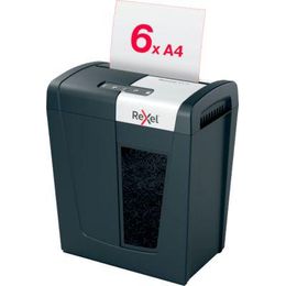 Rexel Secure MC6 Whisper-Shred&trade; Aktenvernichter P5, Mikroschnitt 2 x 15 mm, 18 l, 6 Blatt Schnittleistung, Anti-Papierstau-Technologie, schwarz