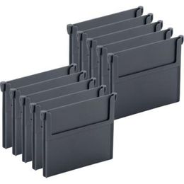 Trennwand f&uuml;r Regalkasten RK 421/521/621, Recycling-Polypropylen, eisengrau, 10 St&uuml;ck