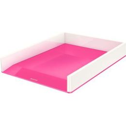 Leitz&reg; Ablagekorb WOW Duo Color, DIN A4, wei&szlig;/pink