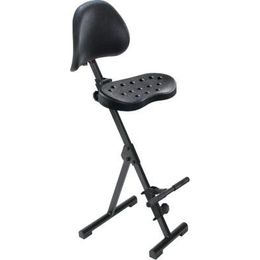 Stehhilfe meychair Futura Light AF-SR-11046, klapp- & sitzh&ouml;henverstellbar, mit Aufstieghilfe, B 360 x T 220 x H 540-900 mm, Stahl & PU-Schaum, schwarz