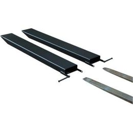 Bauer Gabelverl&auml;ngerung f&uuml;r Flurf&ouml;rderzeuge, offene Ausf&uuml;hrung, L 1800 x B 125 x 50 mm, schwarz