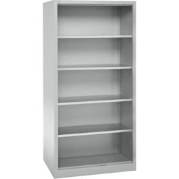 Sch&auml;fer Shop Sch&auml;fer Shop Select Regalschrank MS, 5 OH, B 950 x T 600 x H 1935 mm, Stahlblech, Lichtgrau