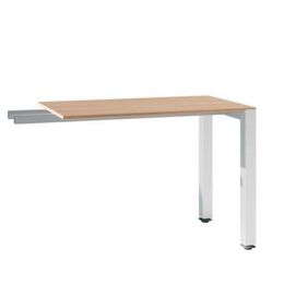 Ansatztisch SOLUS PLAY, Rechteck, B 1000 x T 600 x H 720 - 820 mm, Kirsche Romana