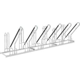 Anlehnparker WSM 4706 XBF, 1-seitig, f&uuml;r Reifen bis 64 mm, 6 Stellpl&auml;tze, B 3000 x T 850 x H 845 mm