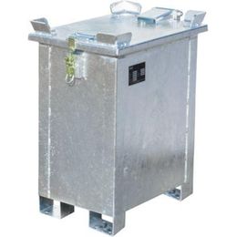 Lithium-Ionen-Lagerbeh&auml;lter LIL 30, Stahlblech, abschlie&szlig;barer Deckel, 3-fach stapelbar, B 400 x T 600 mm