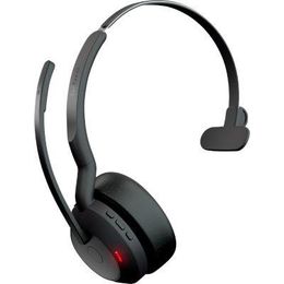 Headset Jabra Evolve2 55 link380c Mono, Reichweite bis 30 m, bis 10 h, UC-optimiert, schwarz
