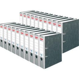 Ordner Herlitz maX.file nature, DIN A4, R&uuml;ckenschild geklebt, Hartpappe, R&uuml;ckenbreite 80 mm, grau, 20 St&uuml;ck