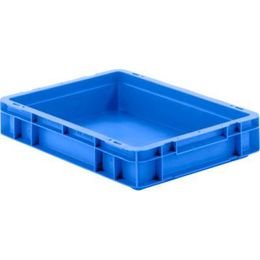 Sch&auml;fer Shop Euro Box Serie EF 4070, aus PP, Inhalt 6,9 L, geschlossene W&auml;nde, Unterfassgriff, blau
