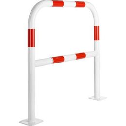 Sch&auml;fer Shop Sicherheitsgitter, zum Aufd&uuml;beln, L 1000 mm, wei&szlig;/rot