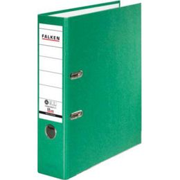 Falken Recycolor Ordner, DIN A4, R&uuml;ckenbreite 80 mm, gr&uuml;n