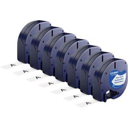 Dymo&reg; Schriftbandkassetten 91211, Kunststoff, 12 mm, 6 + 1 GRATIS