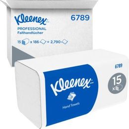 Kleenex&reg; Falthandt&uuml;cher Ultra Interfold 6789, 2-lagig, Zick-Zack-Falzung, 217 x 210 mm, 2790 Blatt, hochwei&szlig;