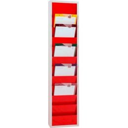 Werkstattplaner EICHNER 9019-00201, einreihig, f&uuml;r 10 Auftragstaschen, rot