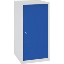Sch&auml;fer Shop Werkzeugschrank, H 1000 x B 500 x T 500 mm, lichtgrau RAL 7035/enzianblau RAL 5010