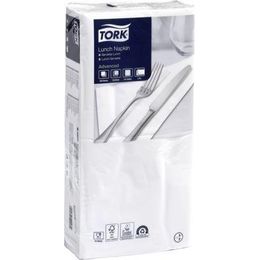 Tork&reg; Servietten Soft Advanced 477149, 2-lagig, 1/4 Falz, gepr&auml;gt, L 330 x B 330 mm, FSC&reg;-Papier, wei&szlig;, 10 x 200 St&uuml;ck