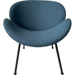 meet by Paperflow Sessel SMILE, Polyurethaneschaum, bis 120 kg, Stahl & Polyester, schwarz & blau