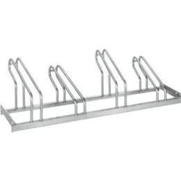B&uuml;gelparker, 1-seitig, f&uuml;r Reifen bis B 55 mm, B 1400 x T 540 x H 500 mm, Stahl feuerverzinkt, 4 Einstellpl&auml;tze, montiert