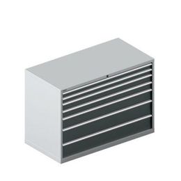 Sch&auml;fer Shop Sch&auml;fer Shop Select Schubladenschrank WSK 78&ndash;36 E, Stahl, 7 Sch&uuml;be, 75 kg Traglast, B 1431 mm x T 725 mm x H 1000 mm, wei&szlig;alu/anthrazitgrau