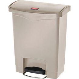 Rubbermaid Tretabfalleimer Slim Jim&reg;, Kunststoff, Fassungsverm&ouml;gen 30 Liter, beige