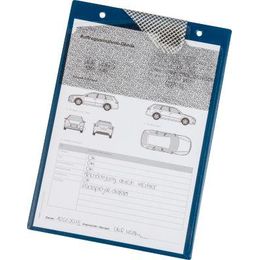 EICHNER Auftragstasche Secure, f&uuml;r DIN A4 Dokumente, 10 St&uuml;ck, inkl. Schl&uuml;sselfach, B 230 x T 5 x H 330 mm, blau